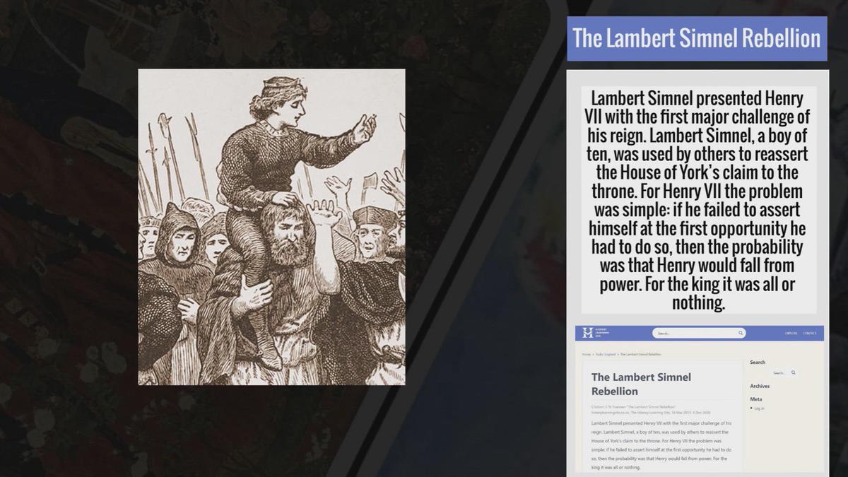 The Lambert Simnel Rebellion