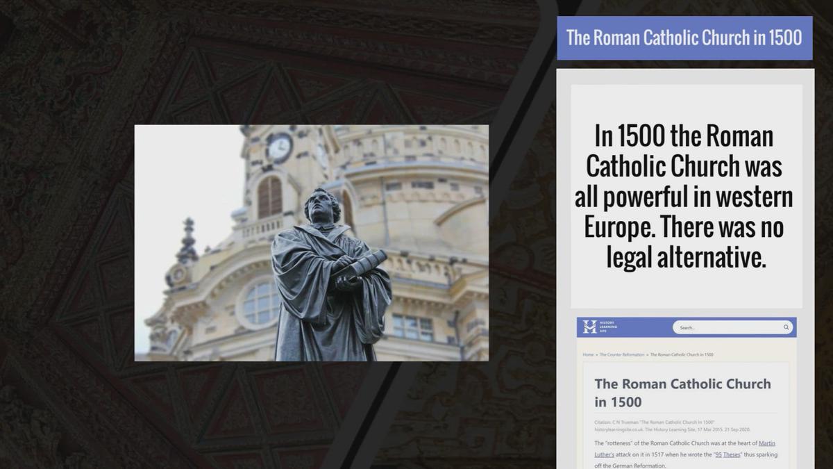 The Roman Catholic Church in 1500